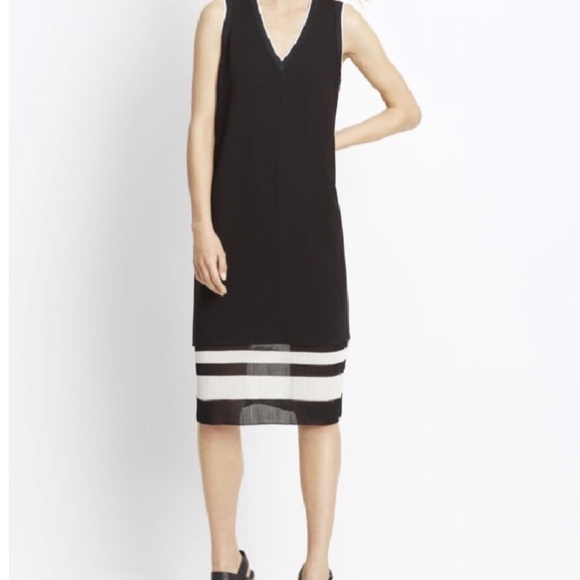 Vince | Dresses | Vince 4 Blocked Striped Color Block | Poshmark